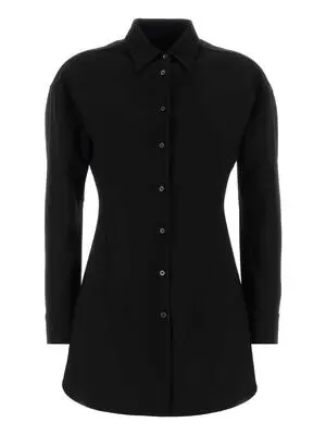 JIL SANDER Wool Blend Shirt - Black
