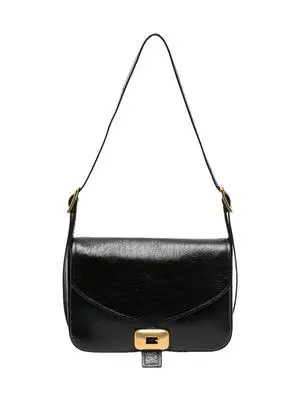 Balenciaga Calf Leather Shoulder Bag - Black