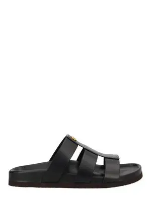 Valentino Garavani Sandalo Slide Studshield - Black