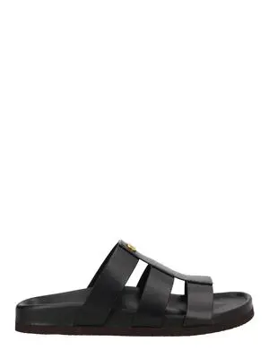 Valentino Garavani Studded Leather Slides - Black