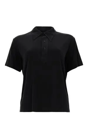 MAISON MARGIELA Polo In Cupro - Black
