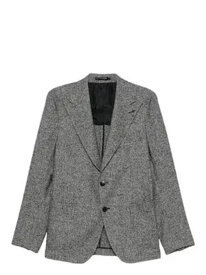 Tagliatore Houndstooth Blazer - Gray