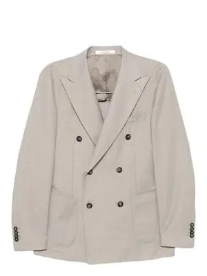 Tagliatore Double Breasted Blazer - Gray