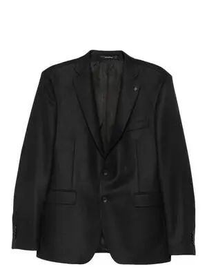 Tagliatore Virgin Wool Evening Blazer - Black