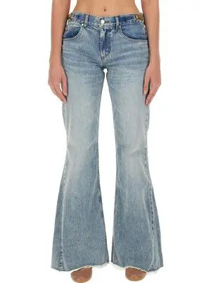Stella McCartney Boot-cut Denim Trousers - Blue