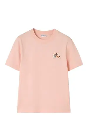 Burberry Logo Cotton T-shirt - Multicolor