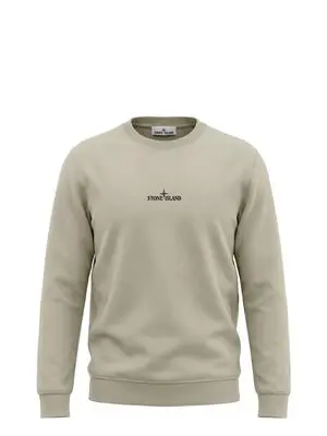 Stone Island Organic Cotton Fleece Sweatshirt - Multicolor