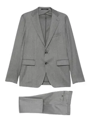Tagliatore Grey Suits Single Breasted Suits - Gray