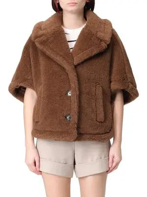 Max Mara Alpaca And Cashmere Fur Coat - Brown