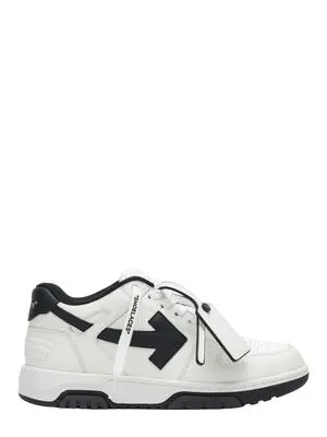 Off-White OFF-WHITE Out Of Office Leather Sneakers White