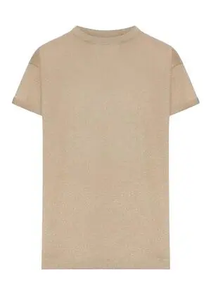 BRUNELLO CUCINELLI Brunello Cucinelli Women Cashmere And Silk Lurex T-Shirt