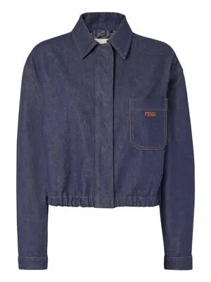 Fendi Navy Denim Jacket - Blue