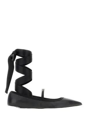FERRAGAMO Leather Ballerina Flats - Multicolor