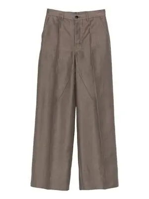 Rick Owens Cotton Blend Wide-leg Trousers - Multicolor