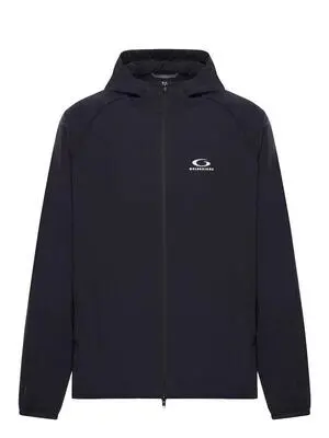 Balenciaga Technical Fabric Zip-up Jacket - Black