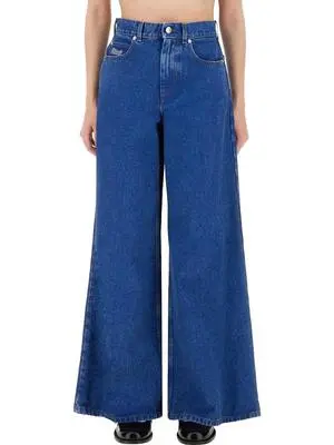 Marni Denim Wide Leg Jeans - Blue