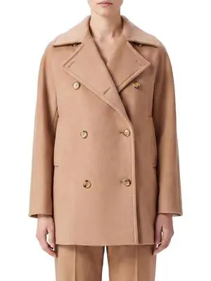 Max Mara MAX MARA Virgin Wool And Cashmere Coat Cream