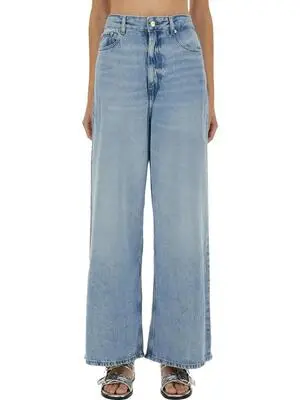 GANNI GANNI Baggy Denim Trousers Blue