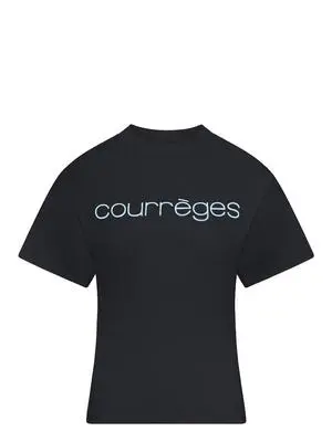 COURREGES COURREGES Printed Cotton Jersey T-Shirt