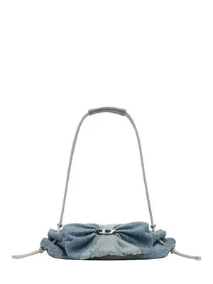 DIESEL® Scrunch Denim Shoulder Bag - Multicolor