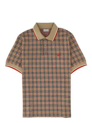 Burberry Checked Polo Shirt - Multicolor
