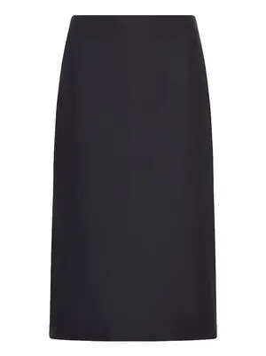 JIL SANDER Technical Fabric High-waisted Skirt - Black