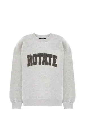 ROTATE BY BIRGER CHRISTENSEN Sweatshirt With Logo - Gray