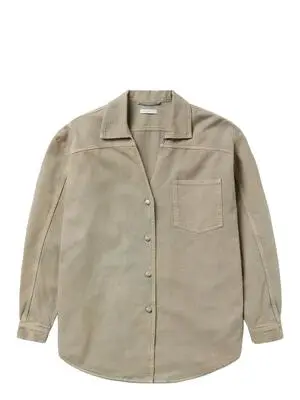 1989 STUDIO Light Brown Denim Overshirt - Cream