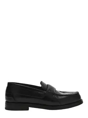 1989 STUDIO Leather Loafers - Black