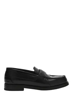 1989 STUDIO Leather Loafers - Black