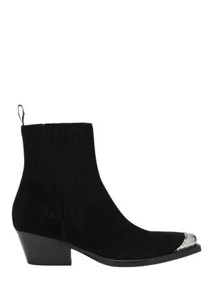 Sartore Suede Wax Ankle Boot - Black