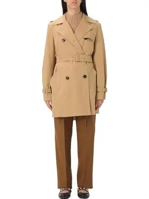 Max Mara Double-breasted Cotton Trench Coat - Brown