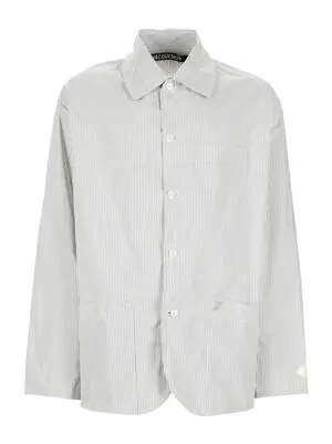 Jacquemus Striped Boutis Jacket - White