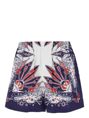 Gucci Bandana Print Cotton Shorts - Multicolor