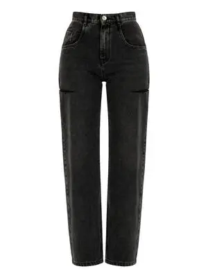 MAISON MARGIELA Cut Out Detail Jeans - Black