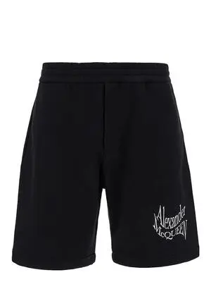 Alexander McQueen Cotton Shorts - Multicolor