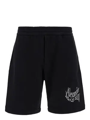 Alexander McQueen Cotton Shorts - Multicolor