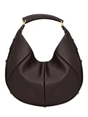 Saint Laurent SAINT LAURENT Calf Leather Shoulder Bag Brown