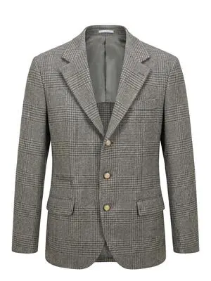 Brunello Cucinelli Prince Of Wales Deconstructed Blazer - Multicolor