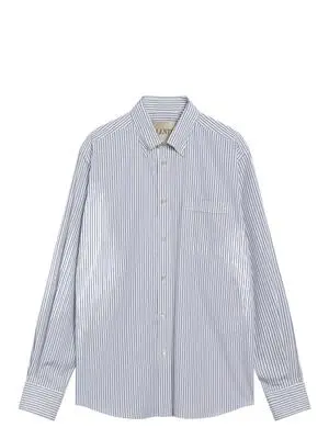 Valentino Garavani Ivory Shirt With Light And Stripes - Blue