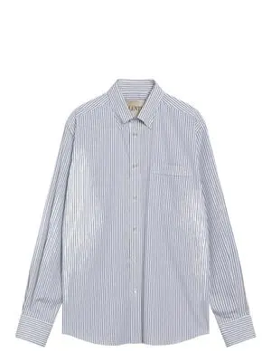Valentino Garavani Ivory Shirt With Light And Stripes - Blue