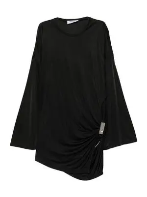 Attico Gathered Long-sleeve Dress - Multicolor