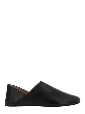 JW Anderson Leather Slipper Shoe - Black