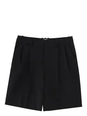Balmain Wool Tailored Shorts - Black