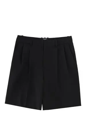 Balmain Wool Tailored Shorts - Black