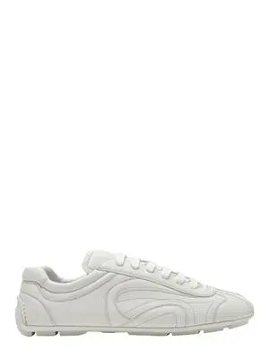 Prada Montecarlo Re-edition 2005 Leather Sneakers - White