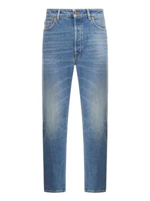 GOLDEN GOOSE Straight Low Waist Jeans - Blue