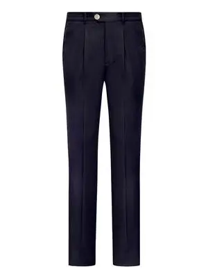 Brunello Cucinelli Cotton Blend Chino Pants - Blue