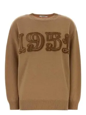 Max Mara MAX MARA Wool Blend Fido Sweater Brown