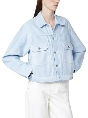 Victoria Beckham VICTORIA BECKHAM Cotton Denim Jacket Blue